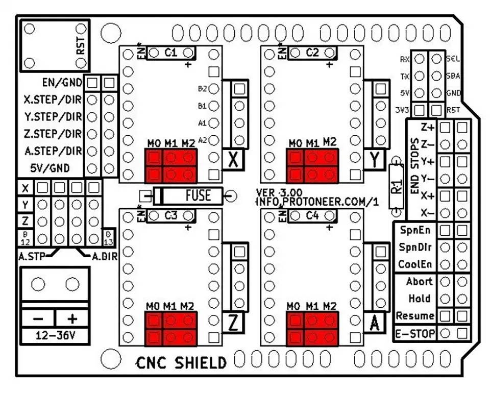 Cnc shield arduino uno схема