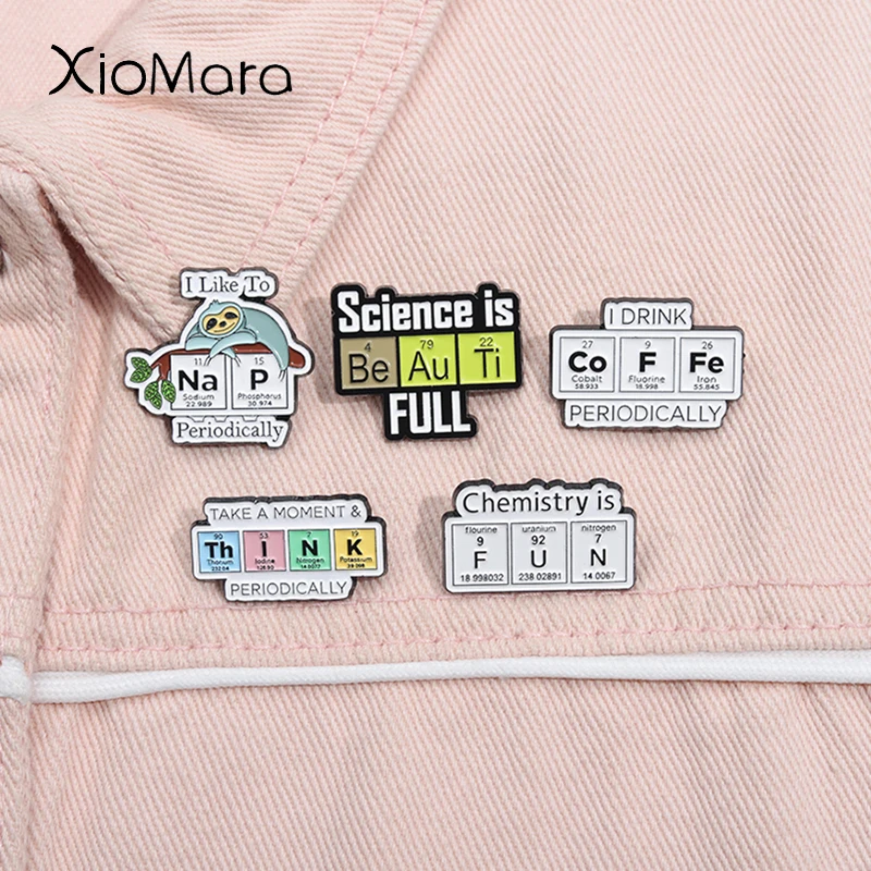 Science-Magic-Enamel-Pins-Chemist-Girl-Chemistry-Pharmacist-Gene-Strand ...