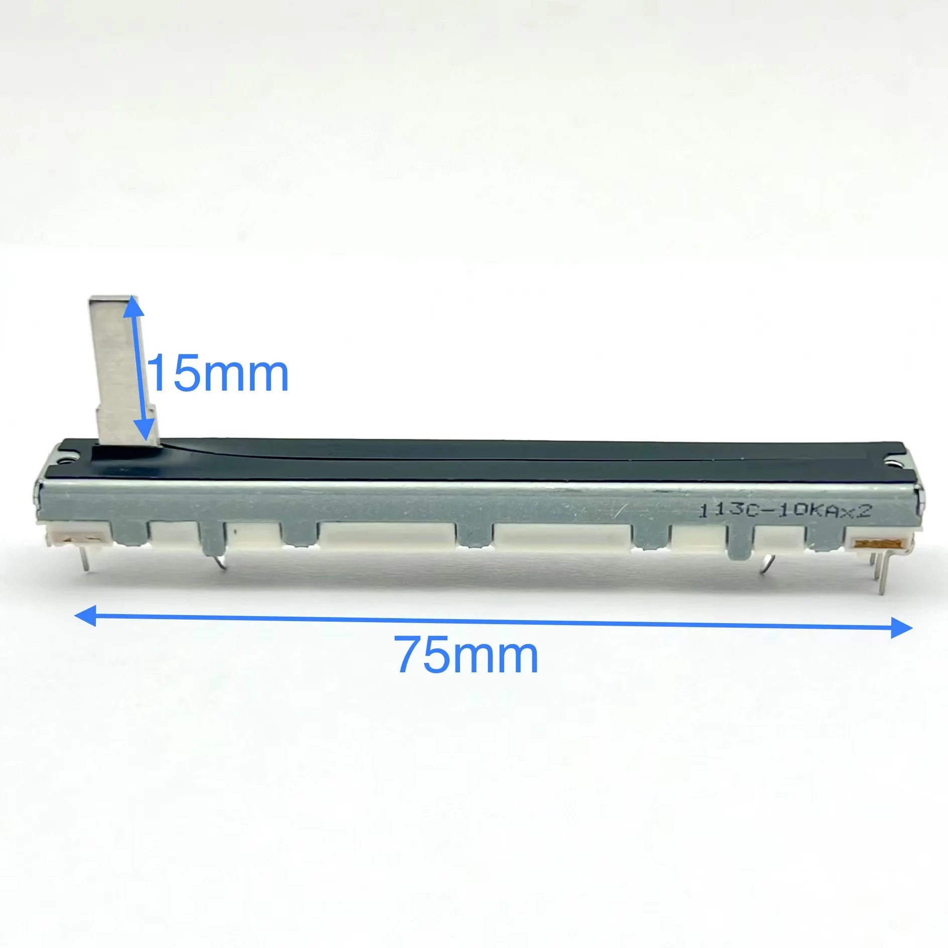 1 PCS original box ALPS 75MM straight slide potentiometer A10KX2 with ...