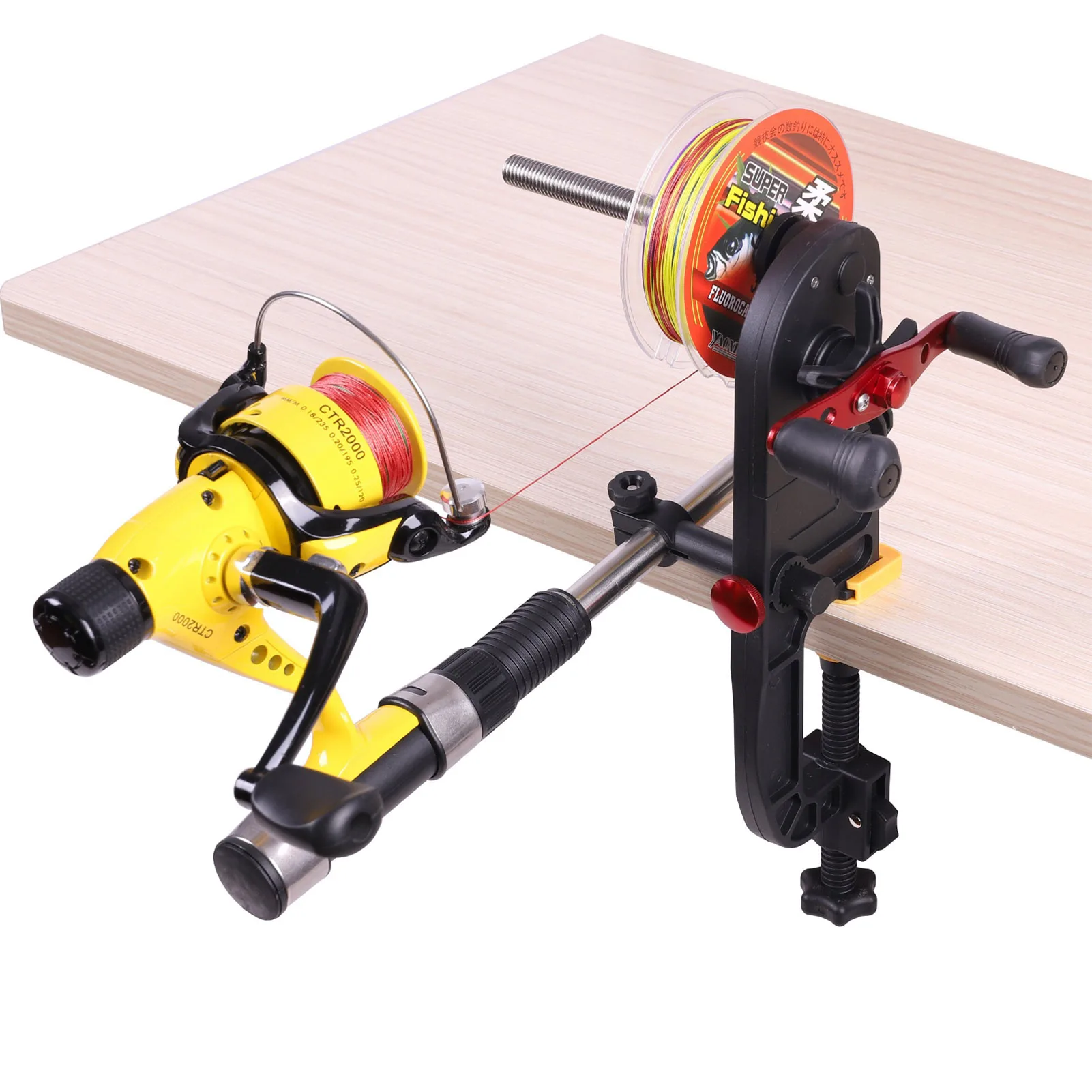 Fishing Line Spooler Portable Fishing Casting Line Winder Spooler System Multifunctional Winder ...