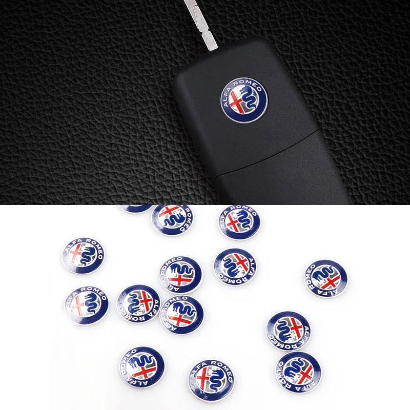 5/10PC Aluminum Car Key Emblem Decorative Stickers For Alfa Romeo ...