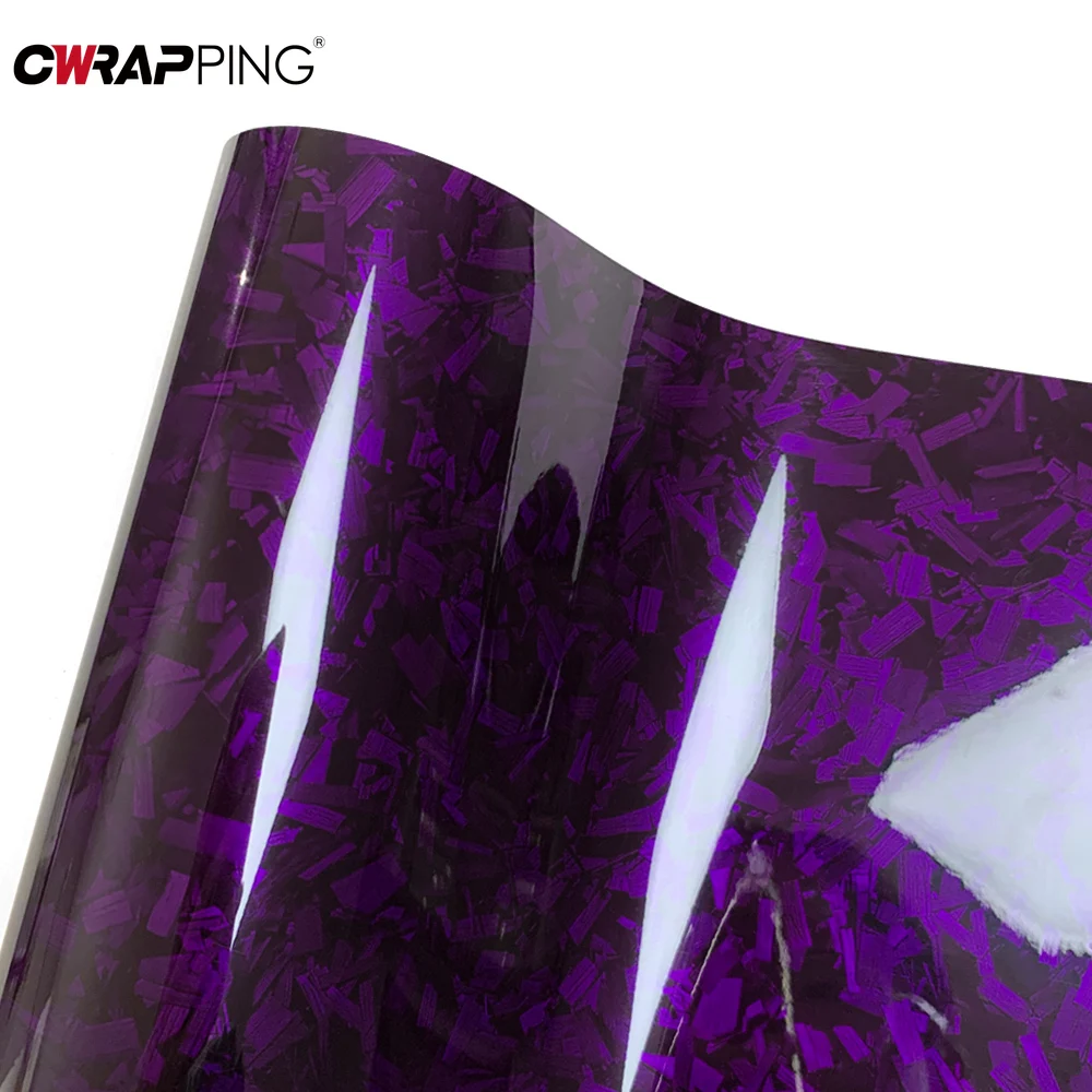 Car-Glossy-Purple-Forged-Carbon-Wrapping-Film-Waterproof-Stickers-Auto ...