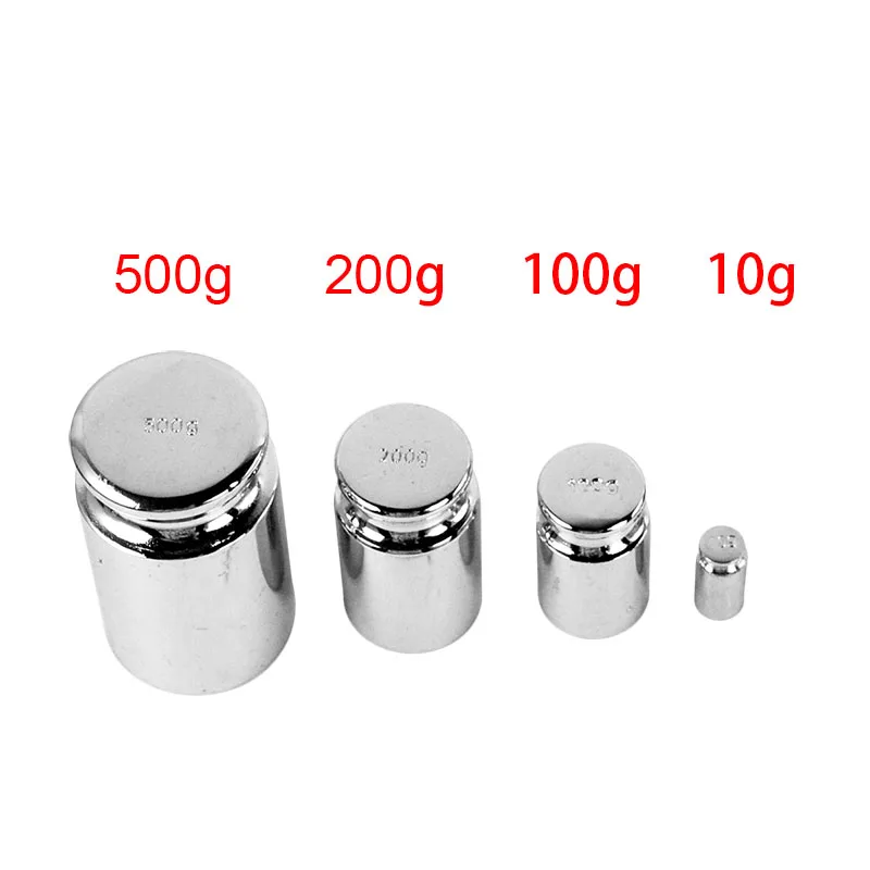 For Weigh Scale 10g 100g 200g 500g Silver Weight Calibration Chrome ...