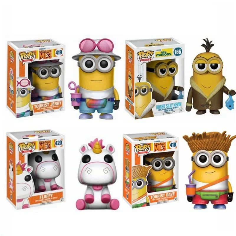 FUNKO POP Despicable Me 3 Tourist Dave 418# Jerry 419# Fluffy 420# Kyle ...