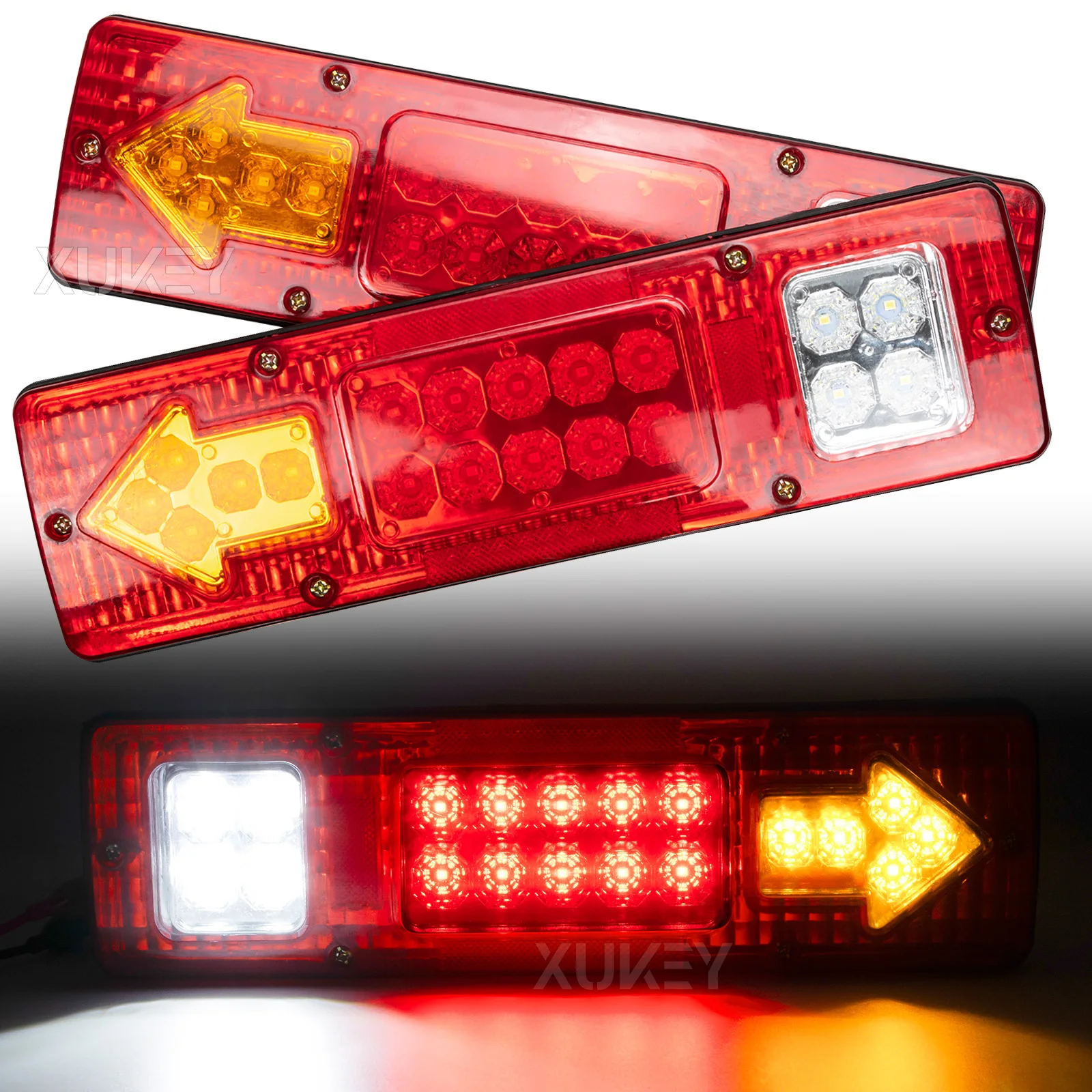 2x-19LED-Car-Trailer-Truck-Rear-Tail-Light-Brake-Reverse-Lamp-Stop-Turn ...