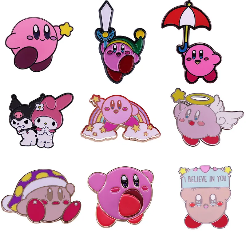 Kirby Peripherals Figures Toys Accessories Brooch | Kirby Figure Model ...