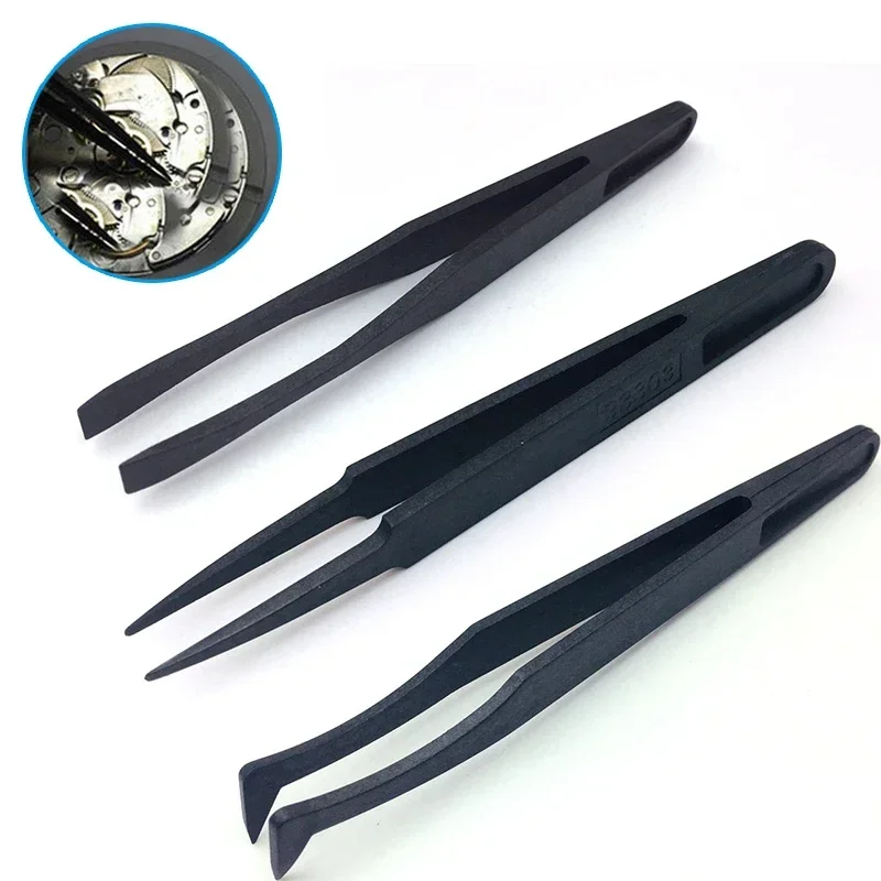 Watch-Repair-Tool-Antistatic-Carbon-Fiber-Tweezers-Plastic-Tweezers-For ...