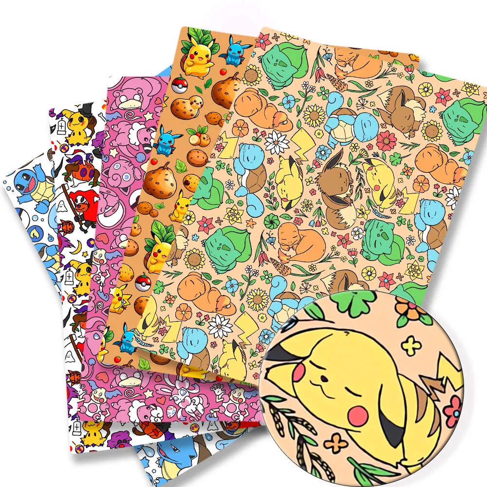 Pokemon Cartoon Fabric140*50cm Handmade Sewing Patchwork Quilting Baby ...