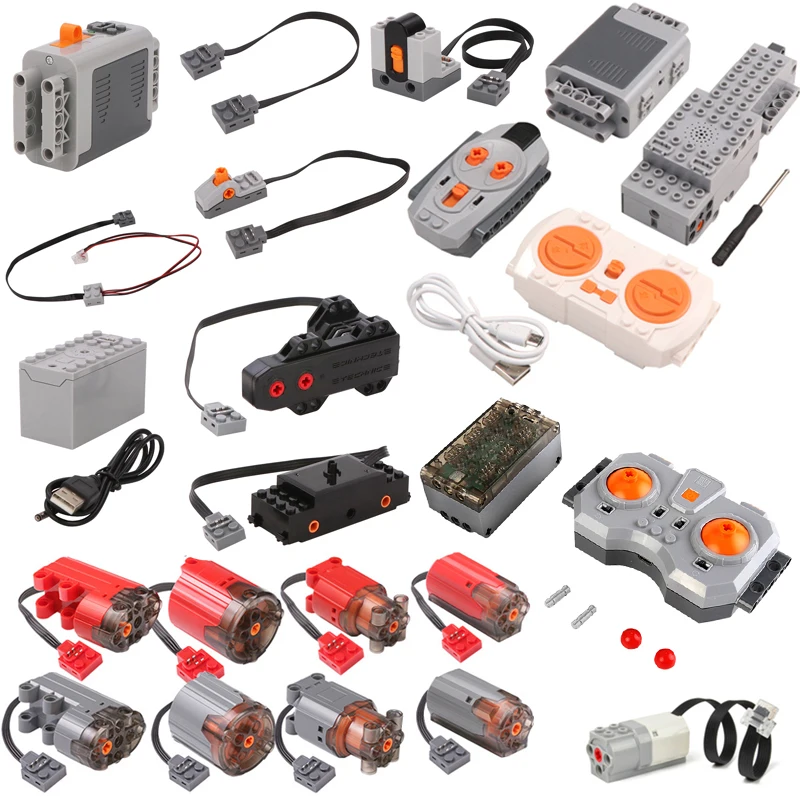 88002 80003 80004 High-Tech Parts MOC Motor Servo Power Functions Motor ...