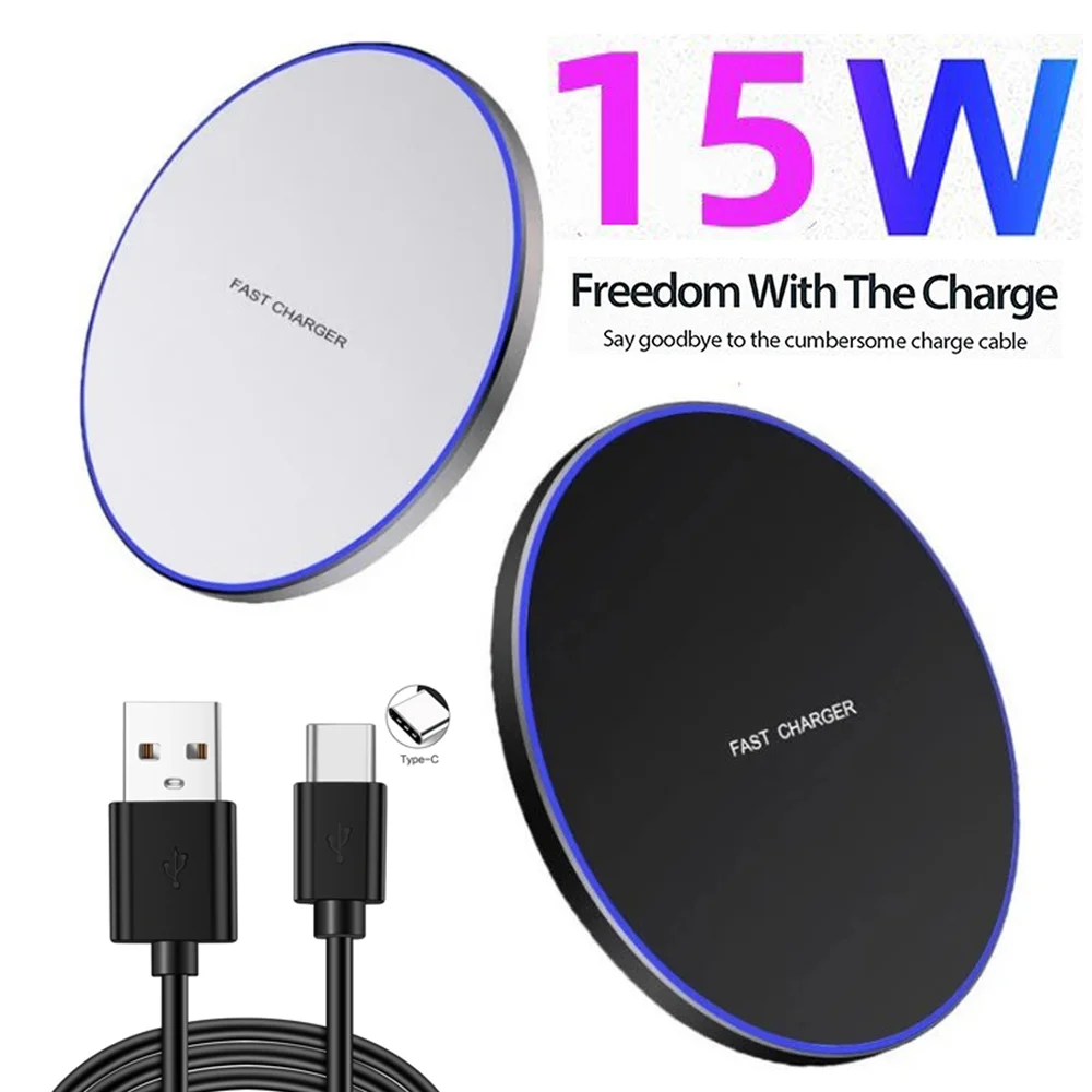 15W Magnetic Wireless Charger for iPhone 11 12 13 14 Pro Max Plus USB C ...