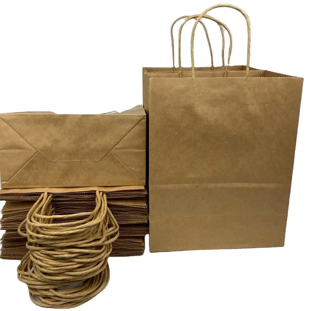 Custom-Eco-kraft-paper-bag-luxury-ribbon-handle-boutique-shopping-bag ...