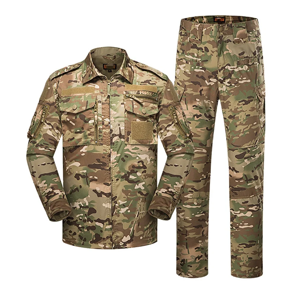 Outdoor-Camouflage-Clothing-Set-for-Men-Tactical-Shirt-Breathable-and ...