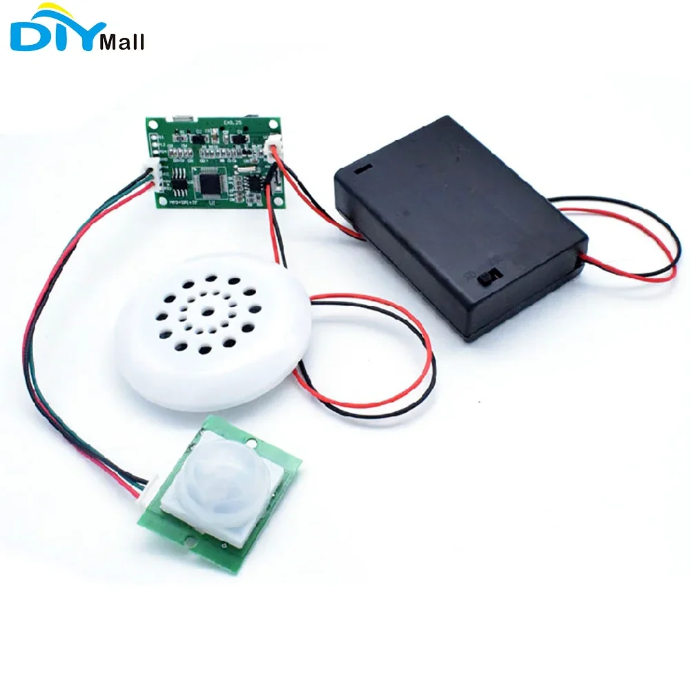 DIY-MP3-Voice-Song-Recorder-Playback-Welcome-3W-Amplifier-PIR-Sensor ...