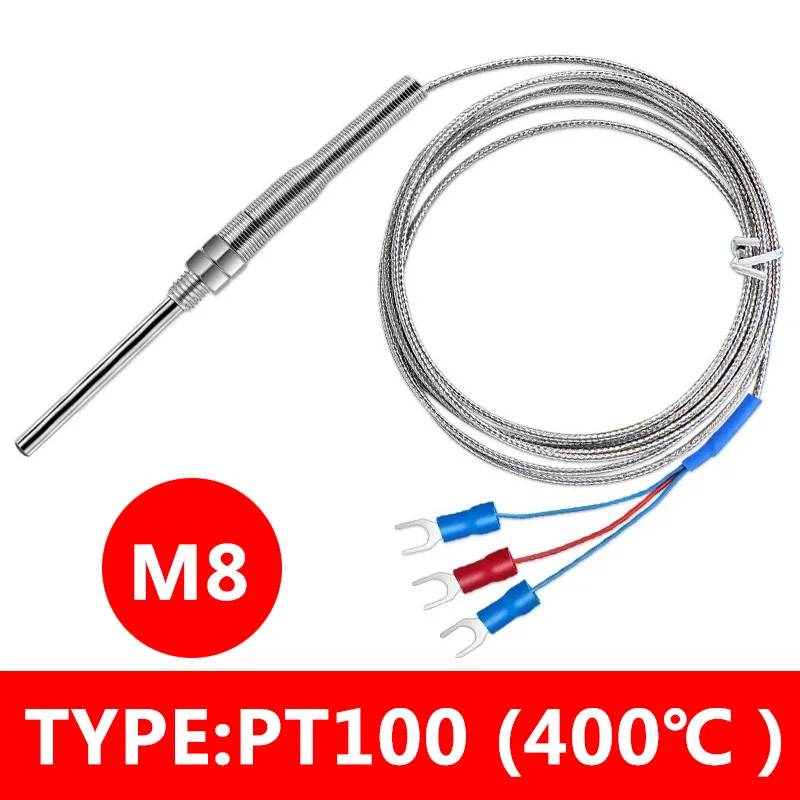 Thermocouple-M8-PT100-Type-1m-2m-3m-4m-5m-Temperature-Sensor-50mm-150mm ...