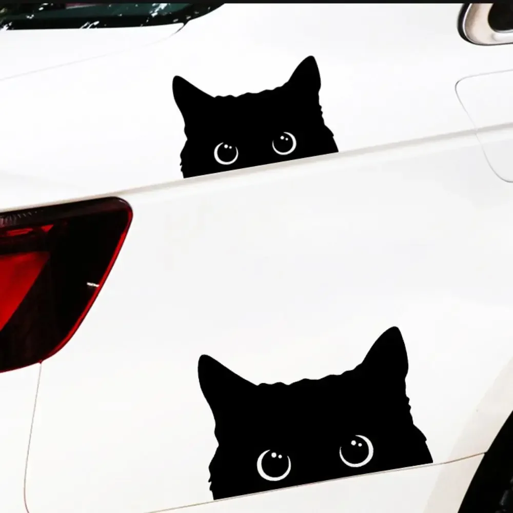 Pegatina-autoadhesiva-de-gato-para-coche-pegatina-divertida-para ...