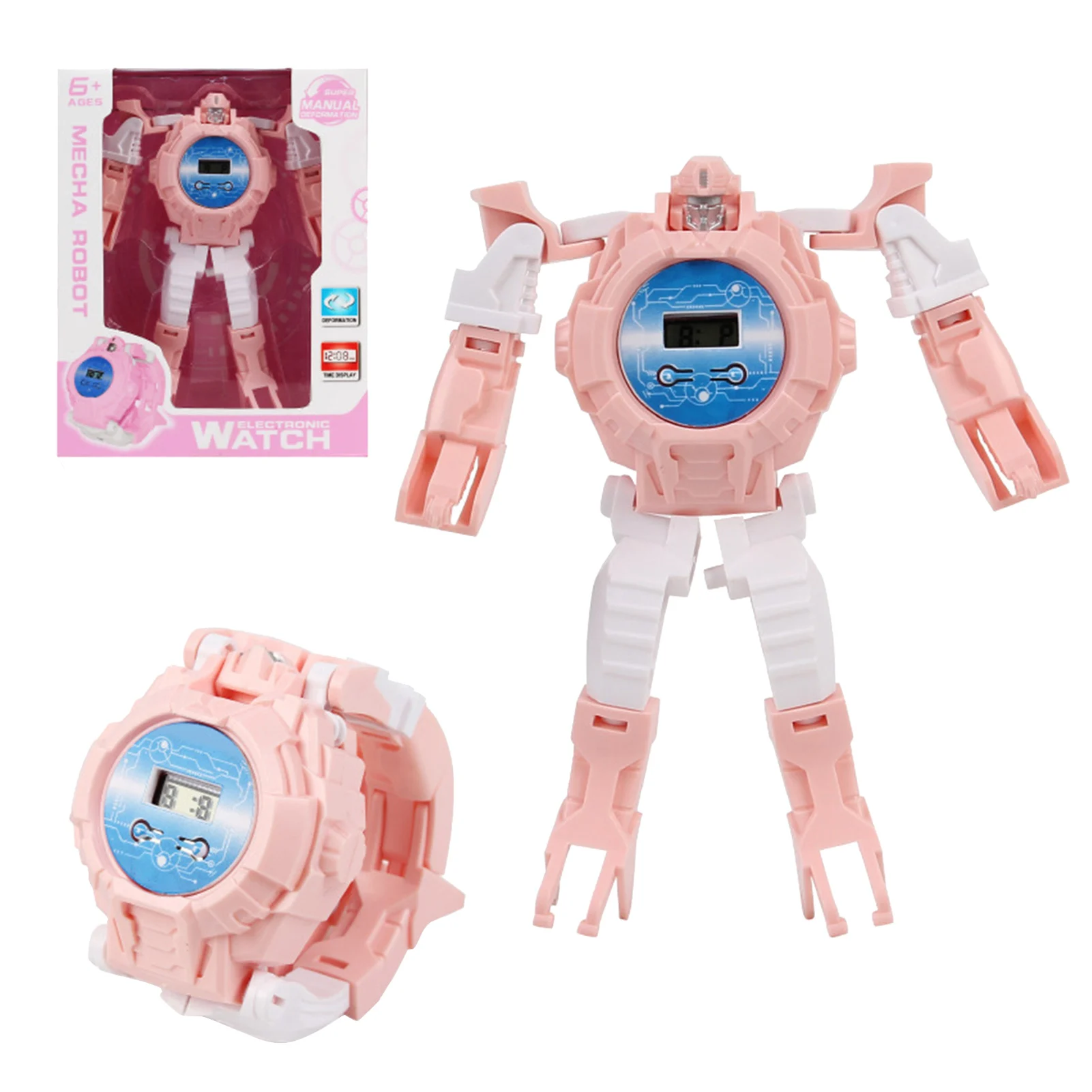 Creative Robot Transforming Kids Watch Transformation Toys - DealsCozy