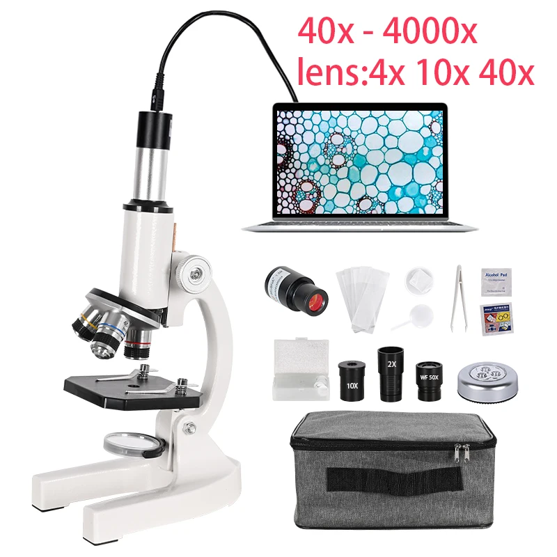 40X-4000X-Monocular-Optical-biological-Microscope-Elementary-School ...
