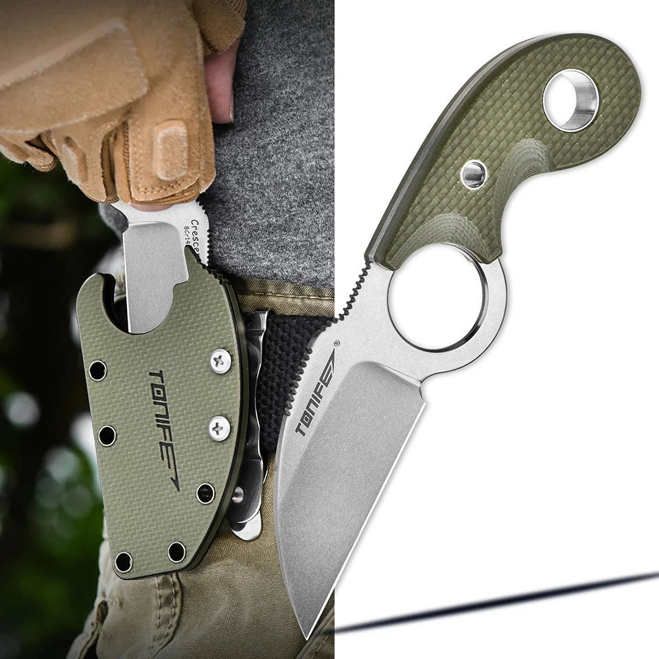 Tonife-Small-Tactical-Fixed-Blade-Pocket-Straight-Thumb-Knife-Necklace ...