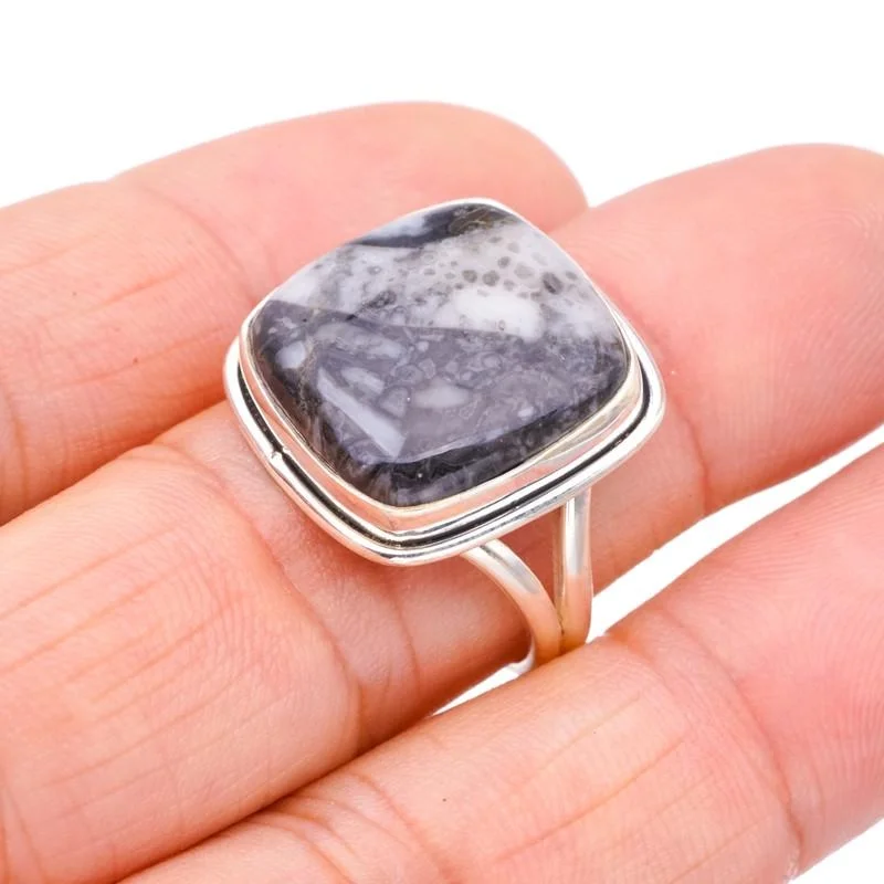 StarGems-Natural-Pinolith-Jasper-Handmade-925-Sterling-Silver-Ring-7-25 ...