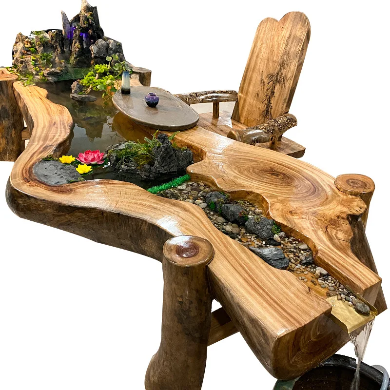 The Wood Log Table That Transformed My Living Room Into a Zen Sanctuary