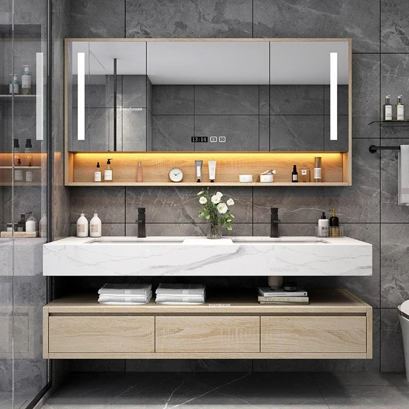 High-end Smart Bathroom Cabinets Household Furniture Bathroom Locker ...