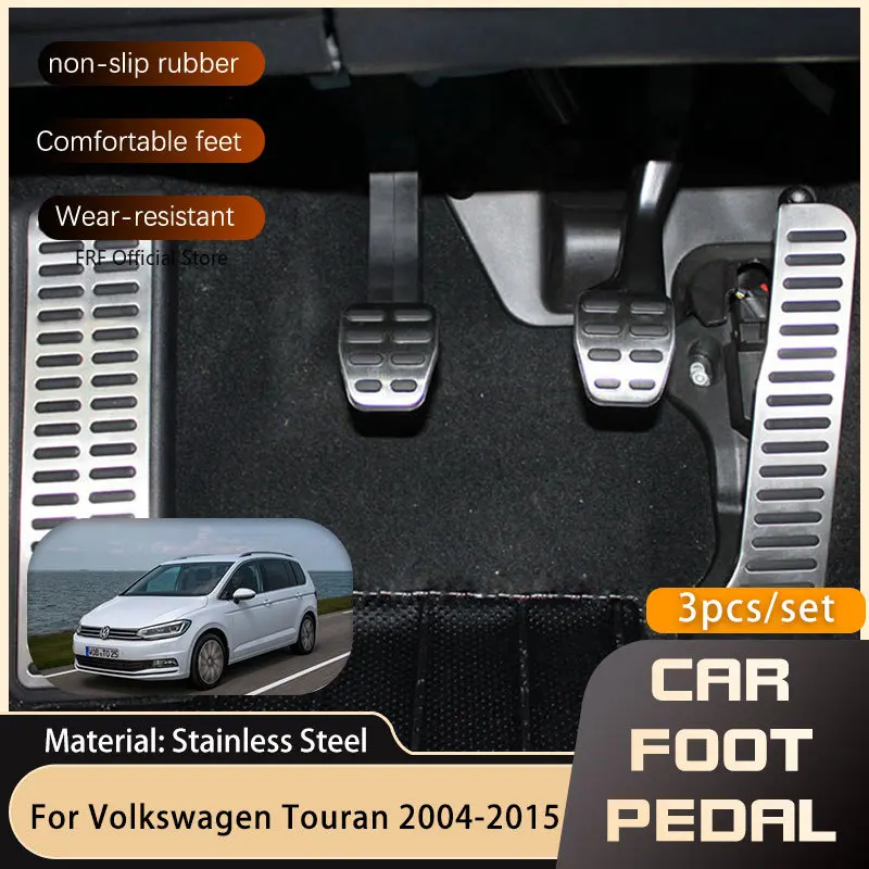 Stainless-Steel-Car-Pedals-For-Volkswagen-VW-Golf-Touran-1T-5T-2003 ...