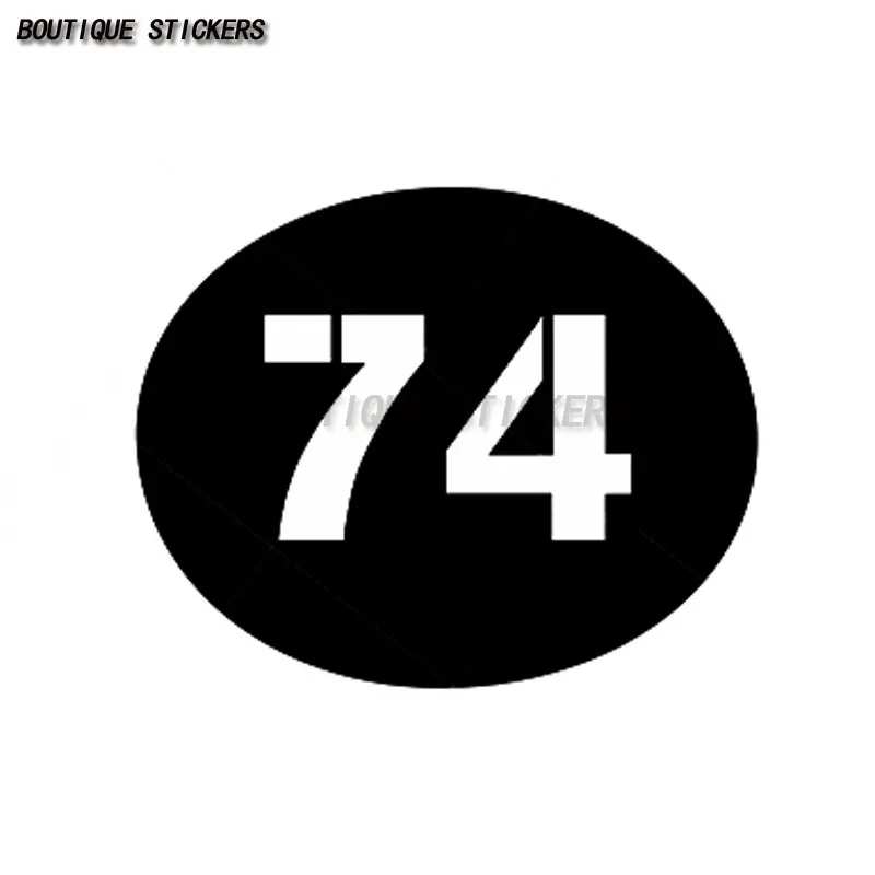 Car-motorcycle-racing-number-74-Car-sticker-waterproof-polyethylene ...