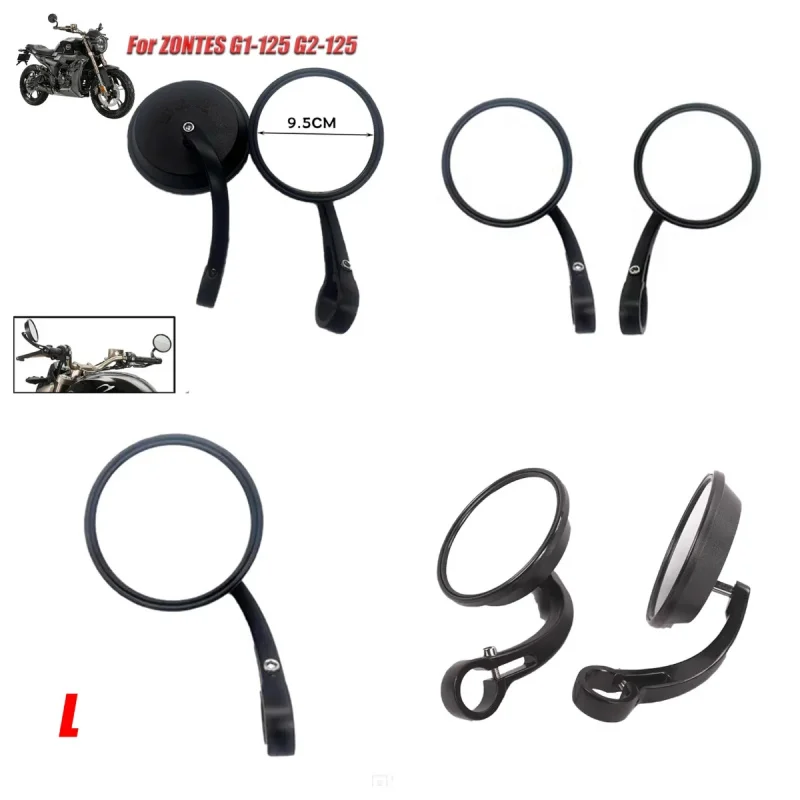 Motorcycle Handlebar Rearview Mirror Angle Folding Reversing Handle Bar ...