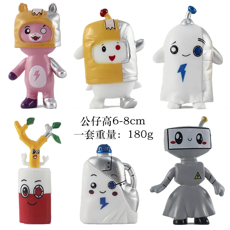 6 piezas/set Lankyboxs figuras de acción juguetes Foxy Boxy Rocky ...