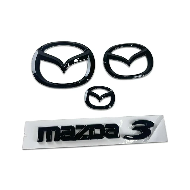 Plastic-Car-Front-Emblem-Trunk-Badge-Steering-Wheel-Sticker-for-Mazda-3 ...