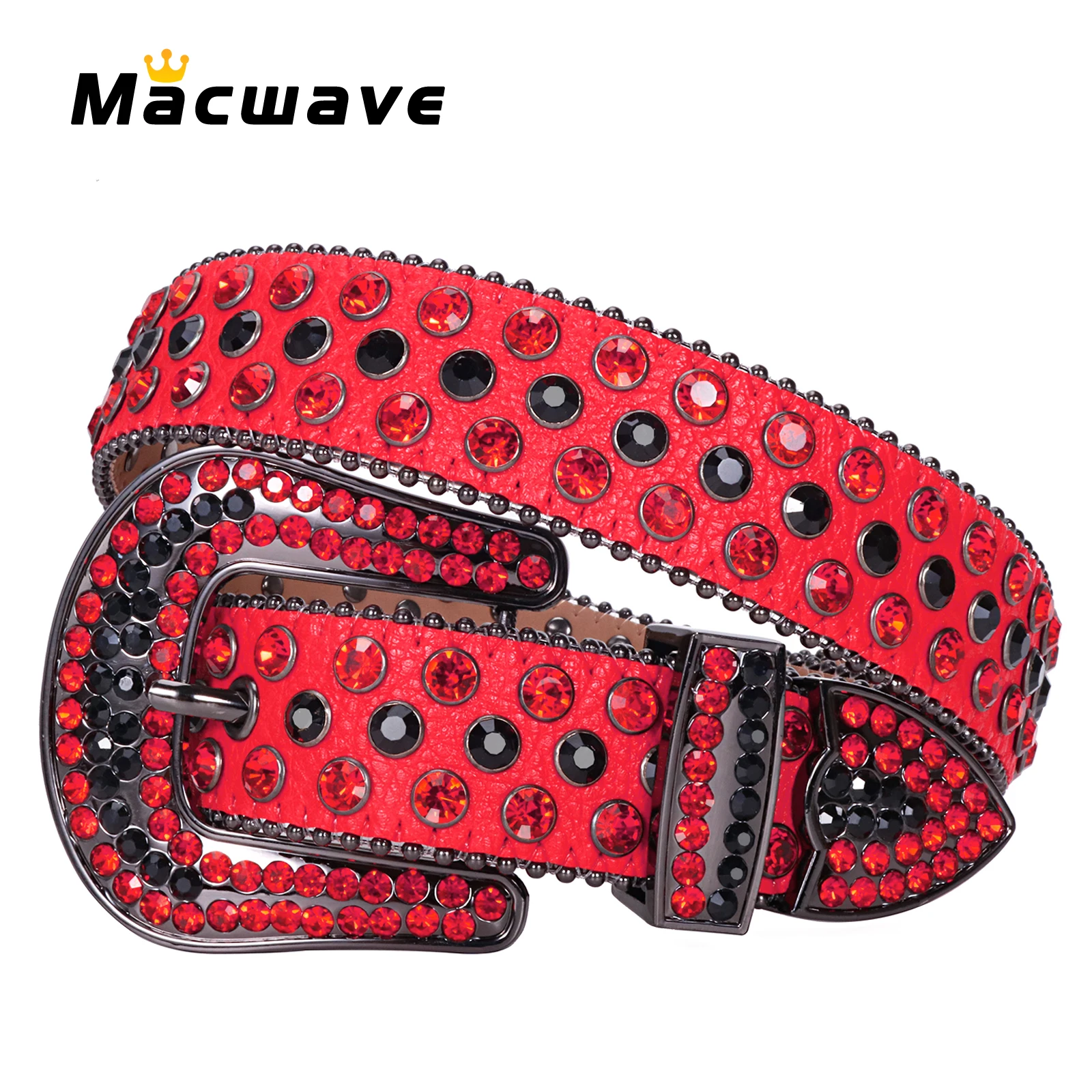 Diamond Belts For Men Rhinestones Belt For Women & Men - PU Leather ...