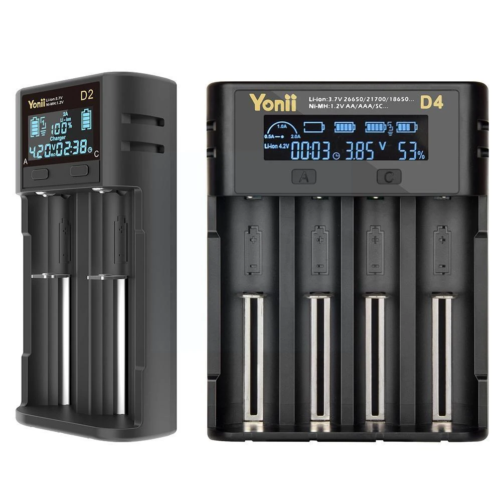 리튬 배터리 USB 충전기 리튬 이온 Ni MH Ni CD 충전 범용 충전기, 14500 18650 26650 20700 ...