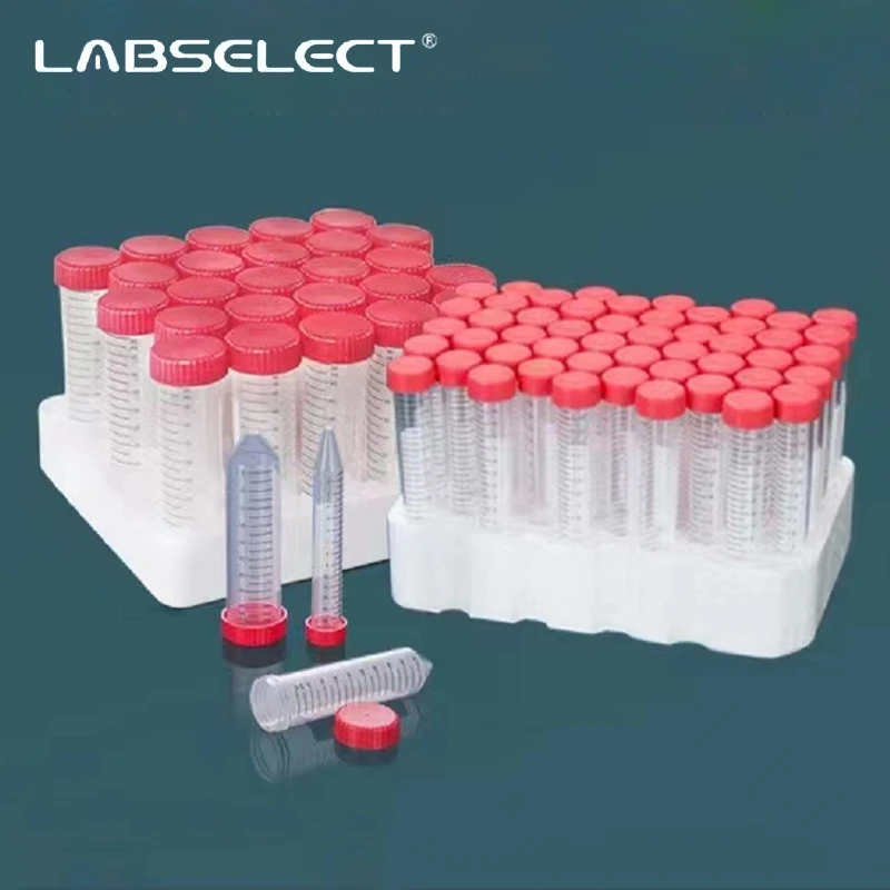 25/50pcs Labselect Scientific Laboratory Sterilized Centrifuge Tube Pp ...