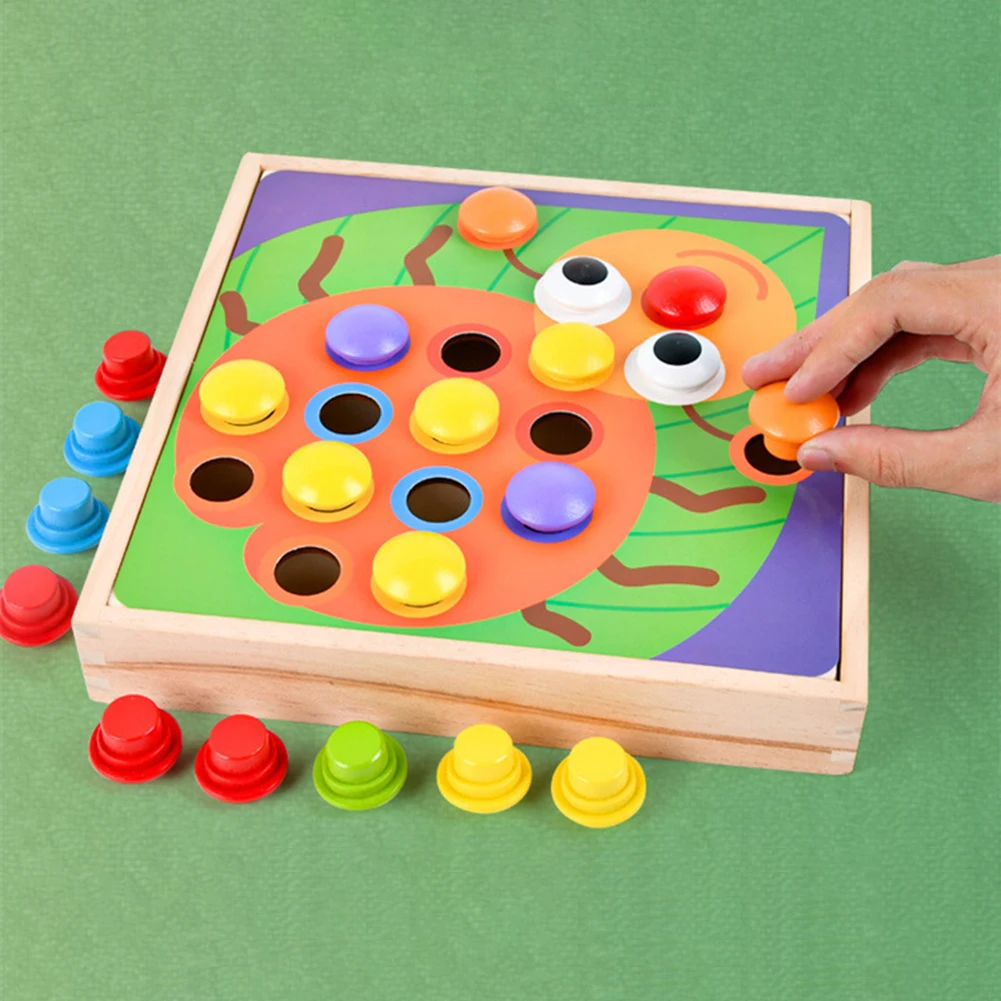 Toddlers Playing With Pegboard