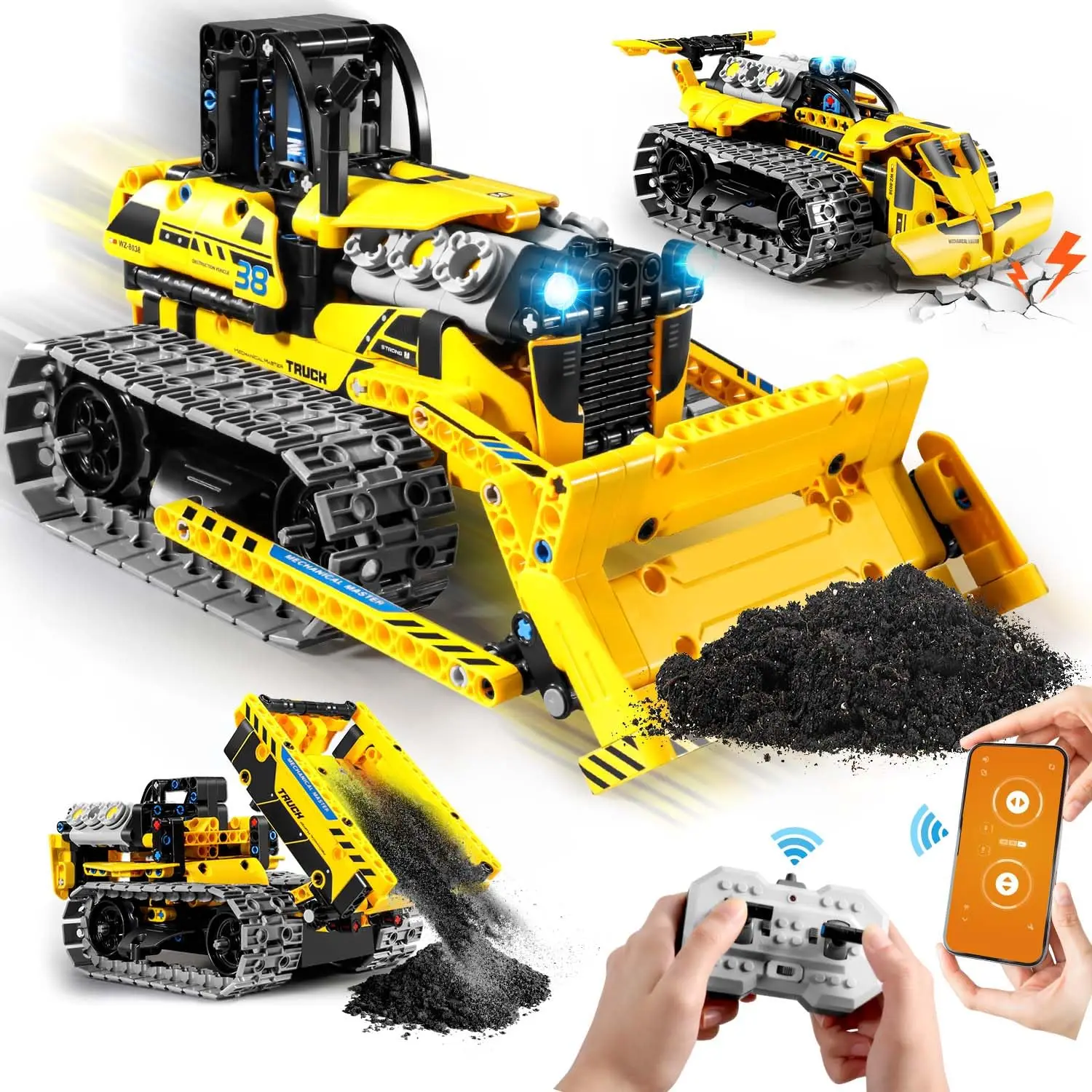 INSOON-3-IN-1-technology-construction-toy-set-452PCS-Remote-APP ...