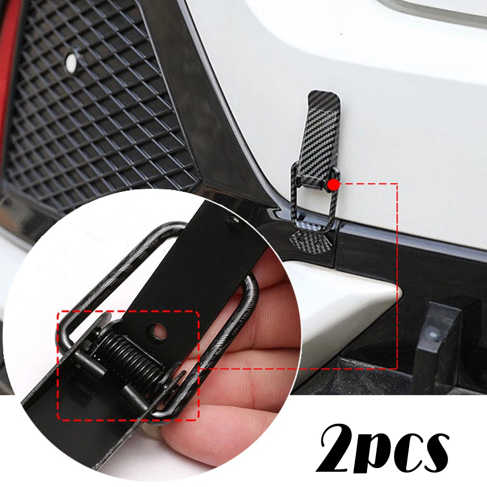 2pcs-Universal-Car-Bumper-Hook-Lock-Clip-Aluminium-Car-Engine-Hood-Lock ...
