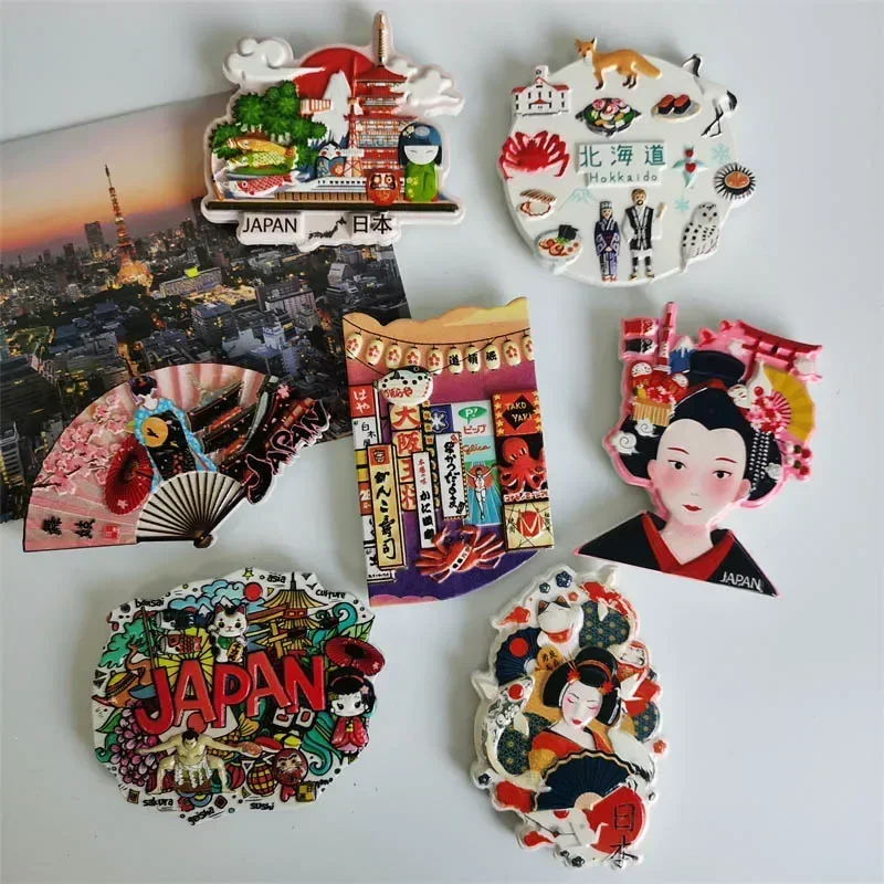 Japan-Fridge-Magnets-Travel-Souvenir-Japanese-Koi-Japan-Musume-Osaka ...