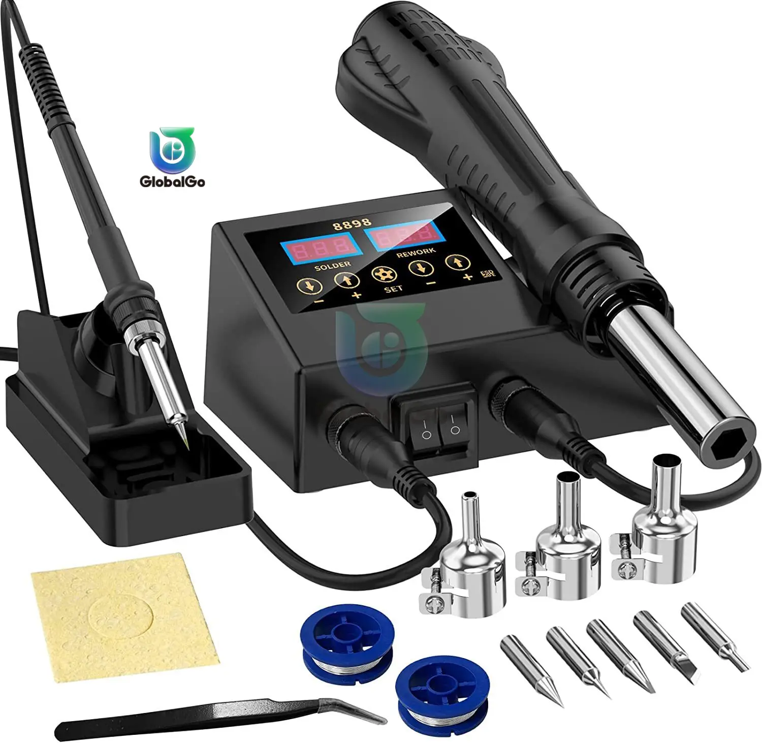 8898-SMD-Rework-Soldering-Station-2-In-1-Hot-Air-Soldering-Iron-LCD ...