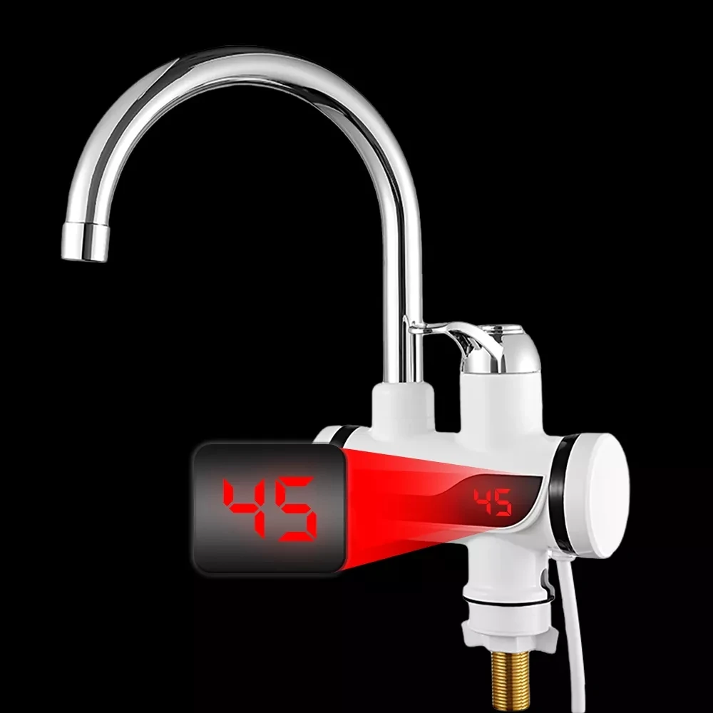 Instant Electric Water Heater Temperature Display Kitchen Faucet ...