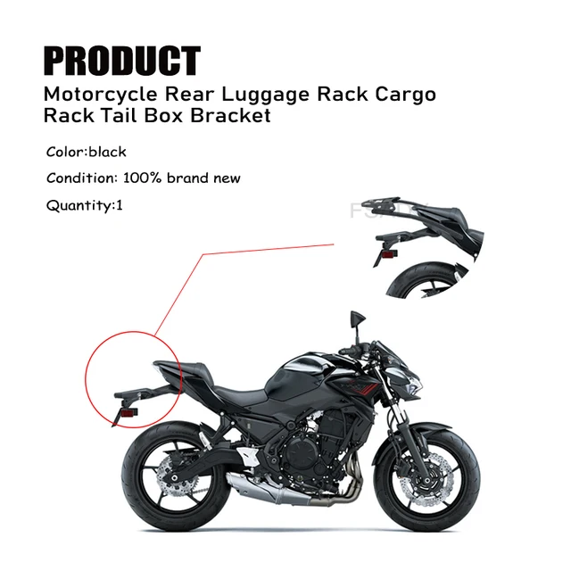 Kawasaki Motorcycle Luggage Rack