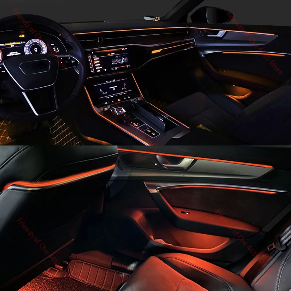 MMI Control LED Interior Atmosphere Lamp For Audi A6 A7 C8 2019-2022 ...