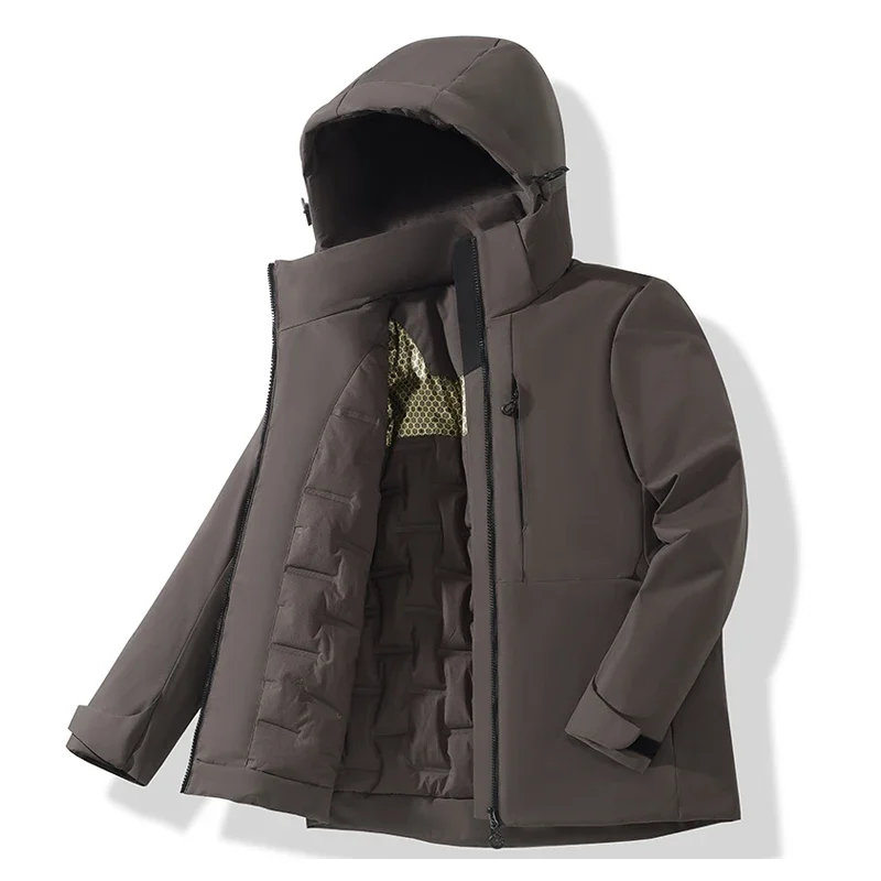 Men's and Women's Waterproof Fleece Jacket - Winter Windproof and Warm ...