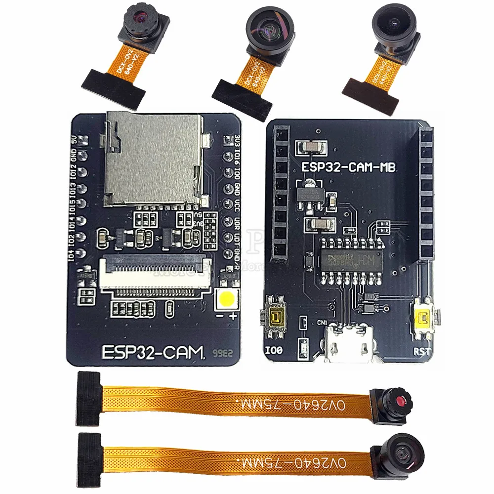 OV2640-Camera-Module-Kit-with-ESP32-CAM-Micro-USB-Download-Board-8MB ...