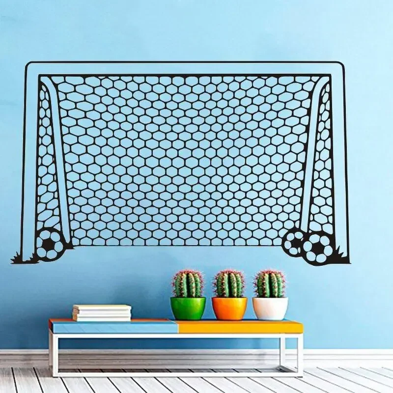 Soccer Football Wall Sticker Vinyl Art Removable Home Decoration Sport ...