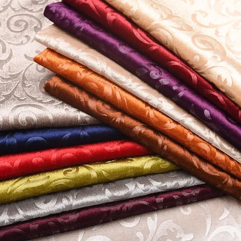 European-Style-Embossed-Velour-Fabric-By-The-Meter-for-Sofa-Curtains ...