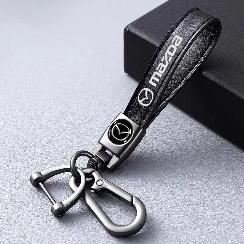 Car Keychain Exquisite Man Leather Key Rings For Mazda Speed 2 3 5 6 ...