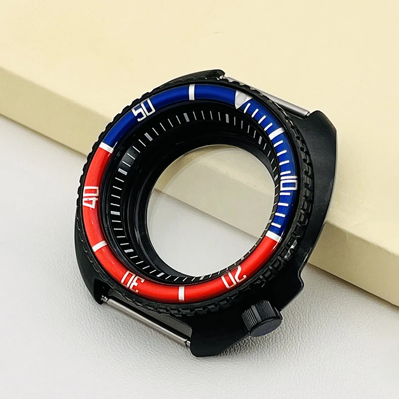 44mm Mod Black Seiko 6105 Watch Cases fit NH35 NH36 7S26 Movement 28 ...