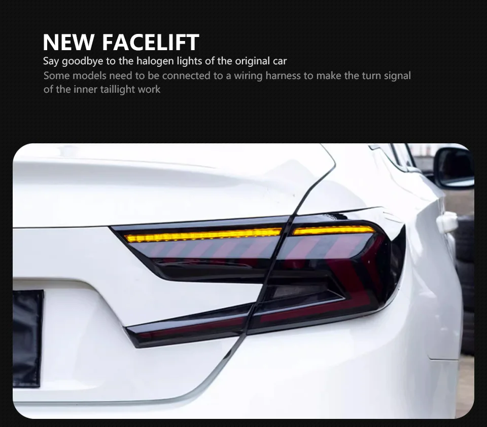 Accord Tail Lights 2018-2022 New Accord Led Tail Lamp Light Rear Lamp ...