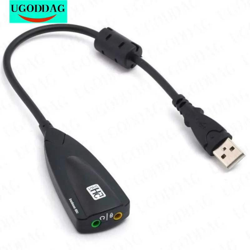 External USB Sound Card 7.1 Adapter 5HV2 USB to 3D CH Sound ...