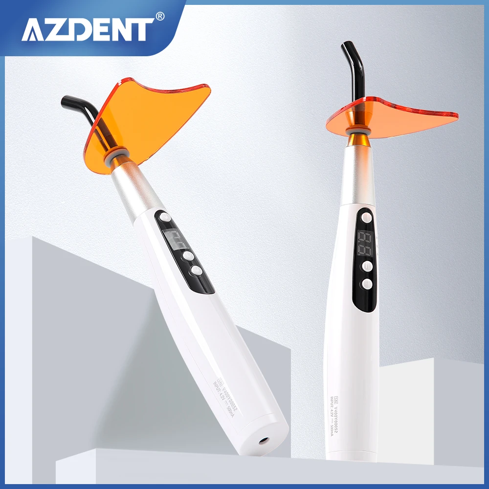 AZDENT-Luz-LED-azul-Dental-l-mpara-de-curado-inal-mbrica-400nm-515nm ...